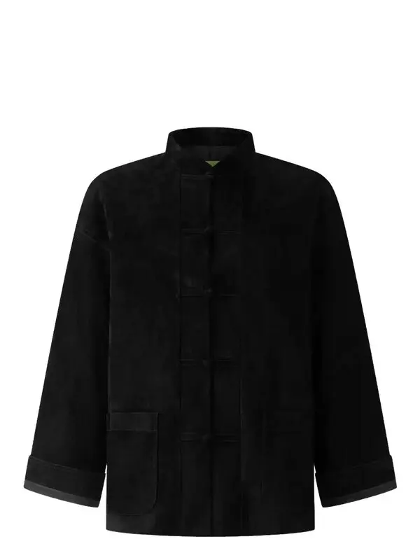 Shanghai Tang Suede Jacket - Black