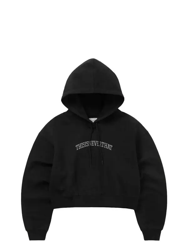 THISISNEVERTHAT Embroidered-logo Hoodie - Black