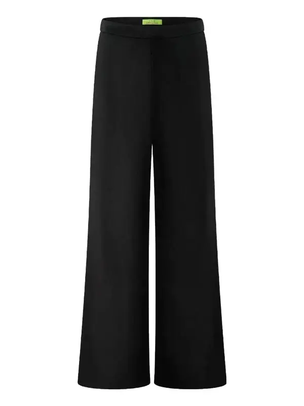 Shanghai Tang Button-embellished Jersey Trousers - Black