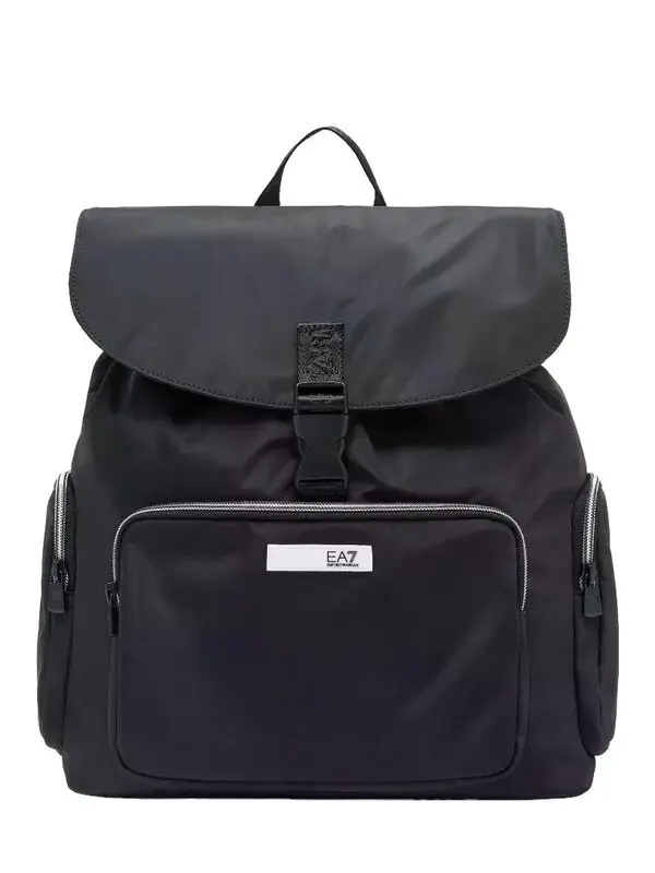 Emporio Armani Buckle-fastening Backpack - Black