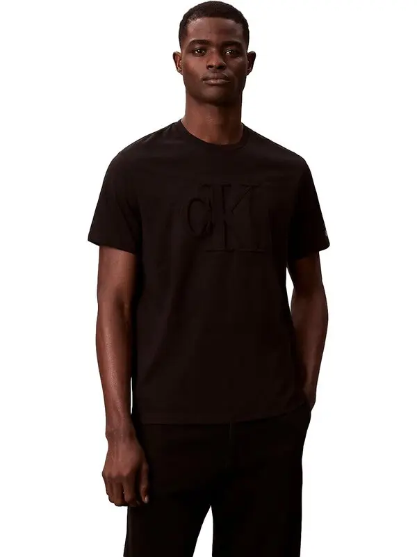 Calvin Klein Embossed Monogram Classic T-shirt - Black