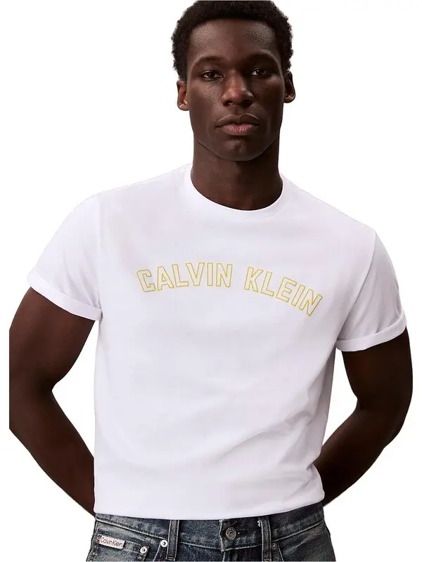 Calvin Klein Arch Logo Graphic Classic T-shirt - Brilliant White