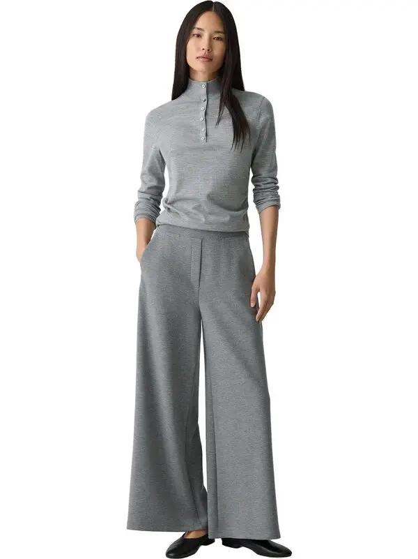 Theory A-line Pull-on Pant - Grey Melange