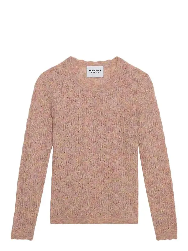 MARANT ETOILE Obeline Openwork Sweater - Multicolor Beige