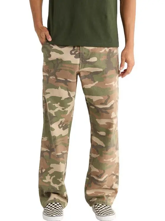 VANS Drill Chore Camo Print Pants - Vintage Camo
