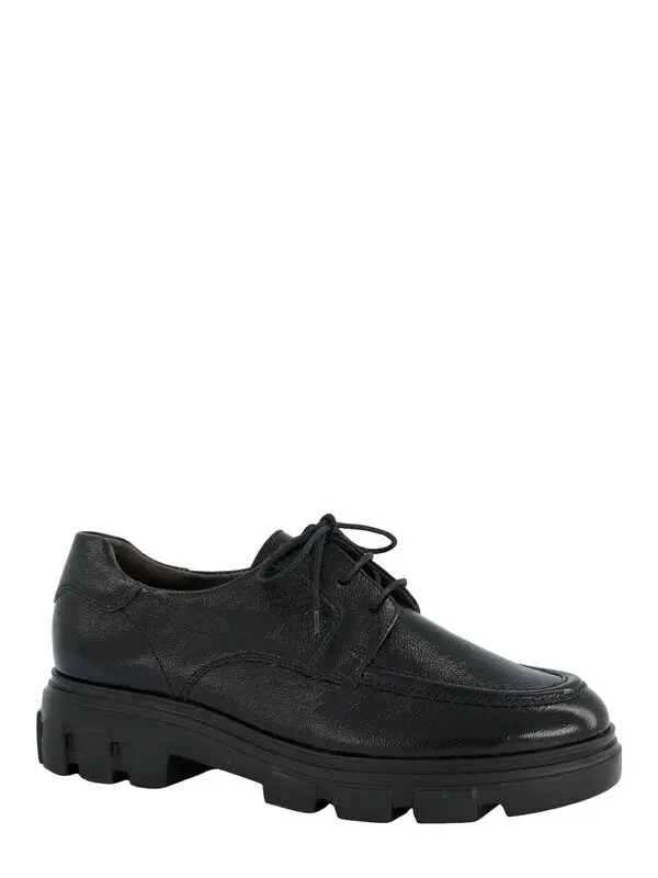 Paul Green Char Oxford - Black Crinkled Patent