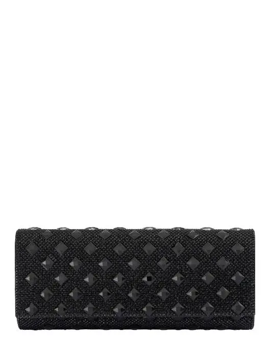 OLGA BERG Bridget Crystal Clutch - Black