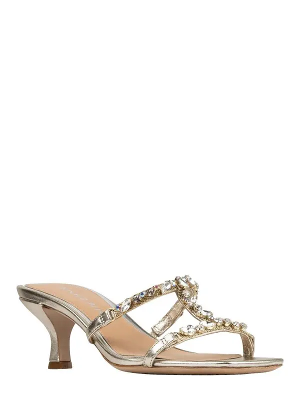DONALD PLINER Heel Sandal - Platinum