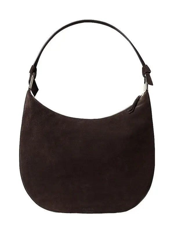 LOEFFLER RANDALL Morgan Leather Hobo Bag - Dark Brown
