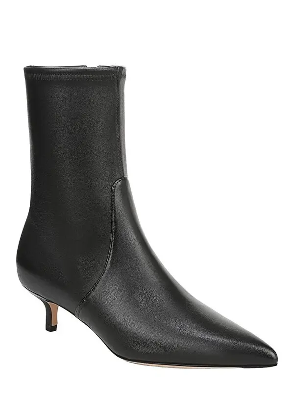 Veronica Beard Lisa Leather Boots - Black
