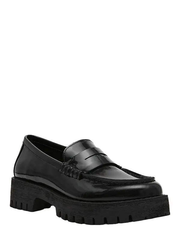 Steve Madden Langsten Loafer Flats - Black Box