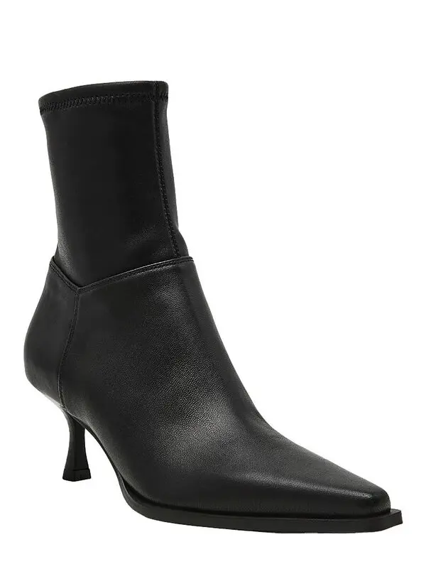 Steve Madden Stasia Mid-heel Ankle Boots - Black