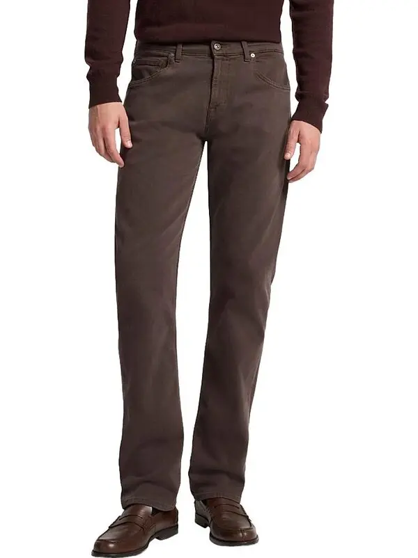 7 For All Mankind The Straight Fit Jeans - Left Hand Coffee
