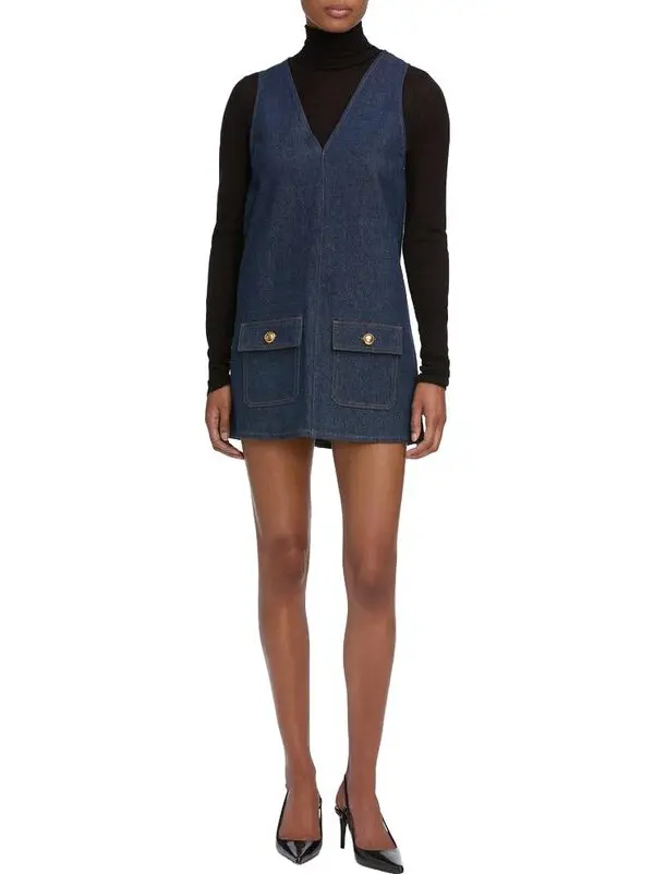 FRAME The Pinafore Denim Mini Dress - Alchemy