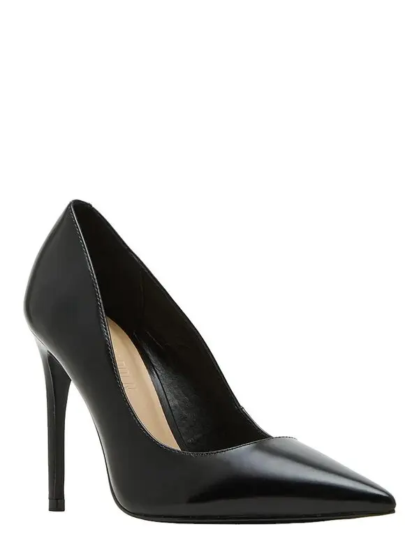 Steve Madden Noir Pumps - Black Leather