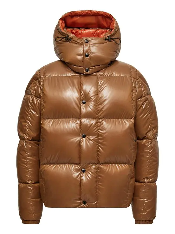 Moncler Parana Hooded Down Jacket - Brown