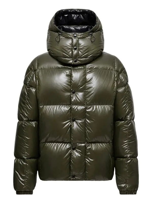 Moncler Parana Hooded Down Jacket - Green