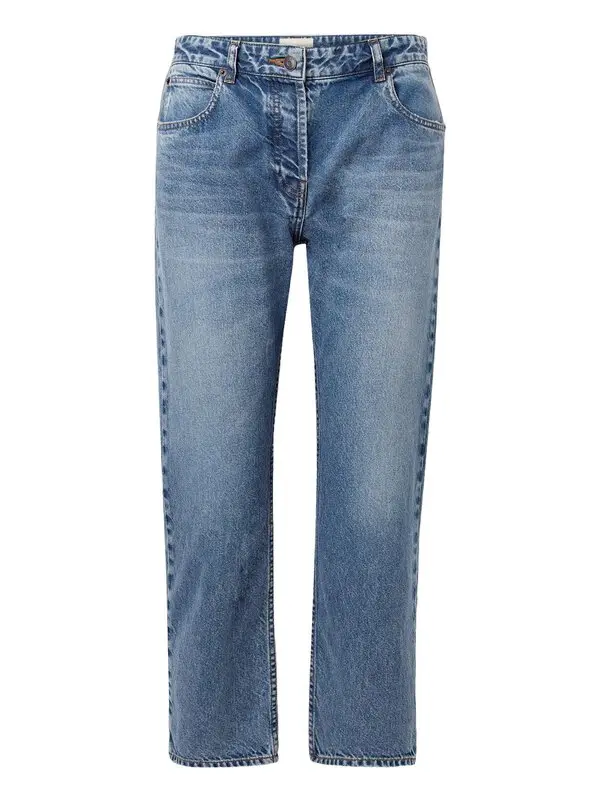 THE ROW Riaco Cropped Straight-leg Jeans - Blue