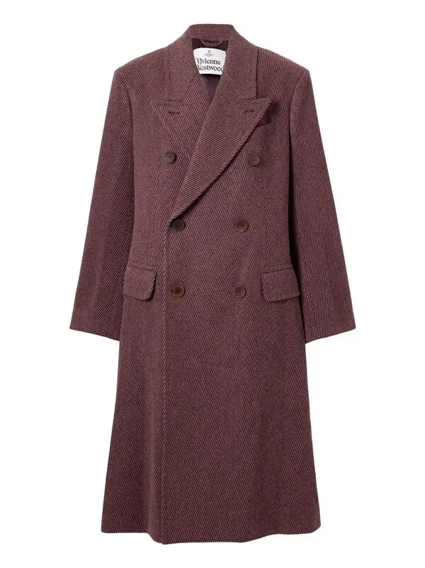 VIVIENNE WESTWOOD Winston Wool-twill Coat - Brown