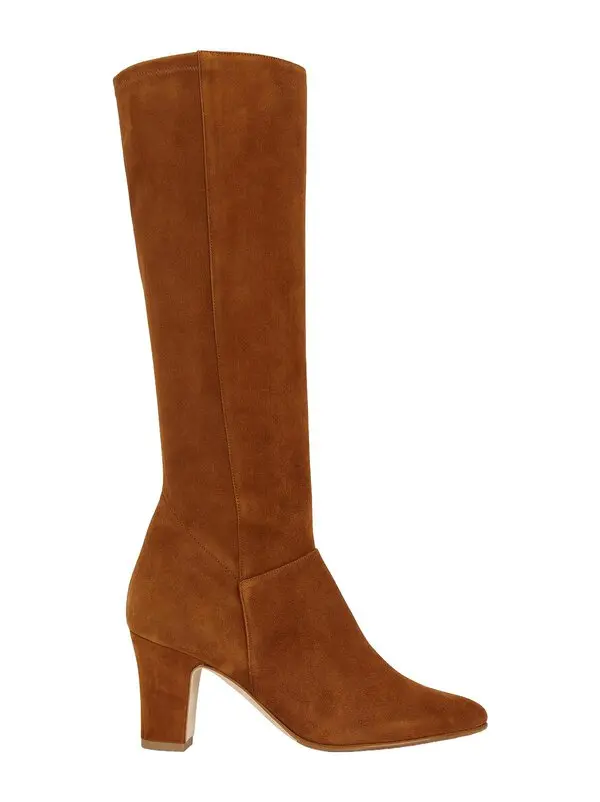 Manolo Blahnik Pitana 70 Boots - Medium Brown