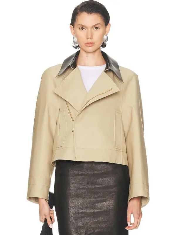 Givenchy Short Zipped Caban Jacket - Beige
