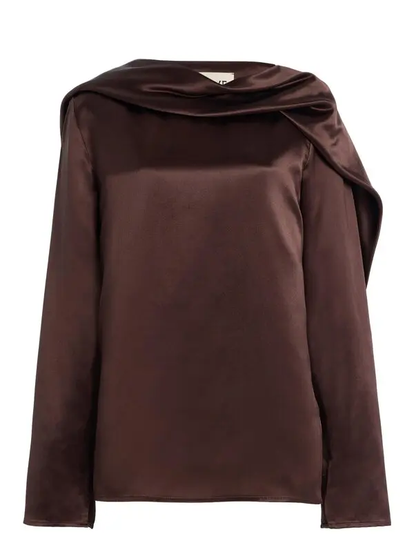 Tove Caris Draped Top - Brown