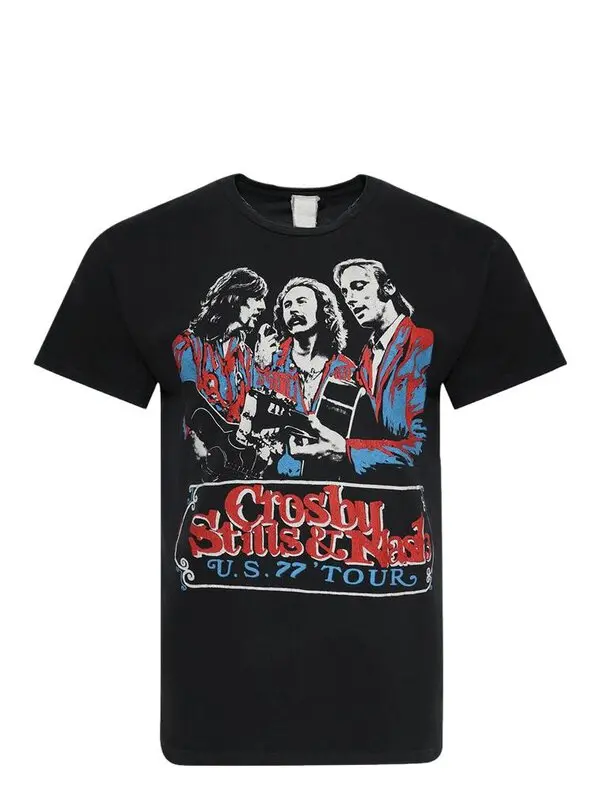 MadeWorn Crosby Stills & Nash Tee Coal - Black