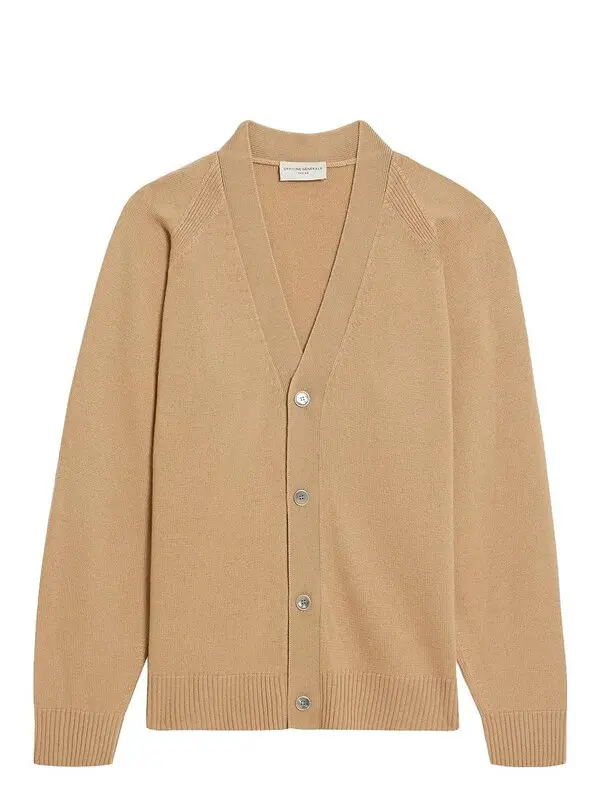 Officine Générale Milos Merino Wool Cardigan - Camel