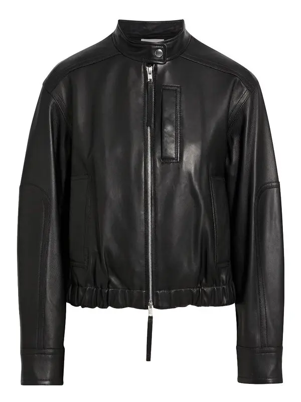 Vince Leather Jacket - Black