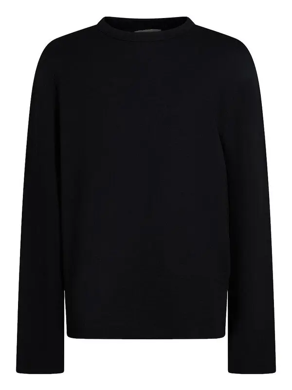 Officine Générale Benny Woolblend Jersey Tshirt - Black