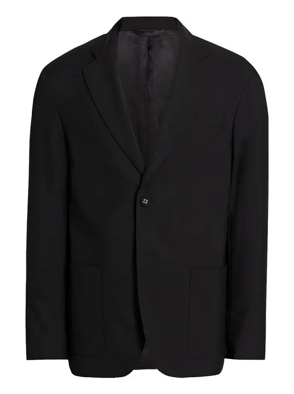 Officine Générale Michel Grain De Poudre Wool Blazer - Black