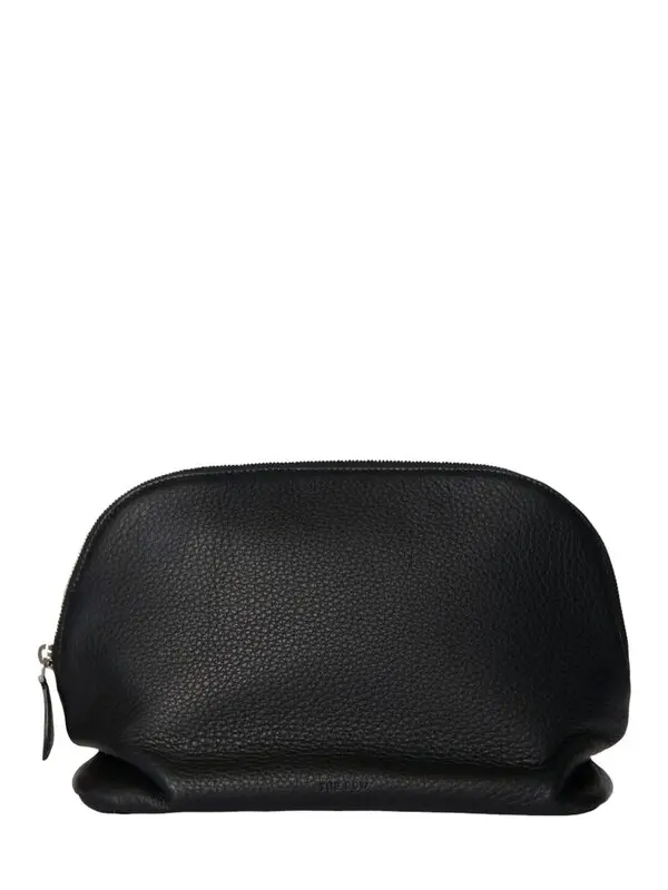 THE ROW Agnes Leather Pouch - Black