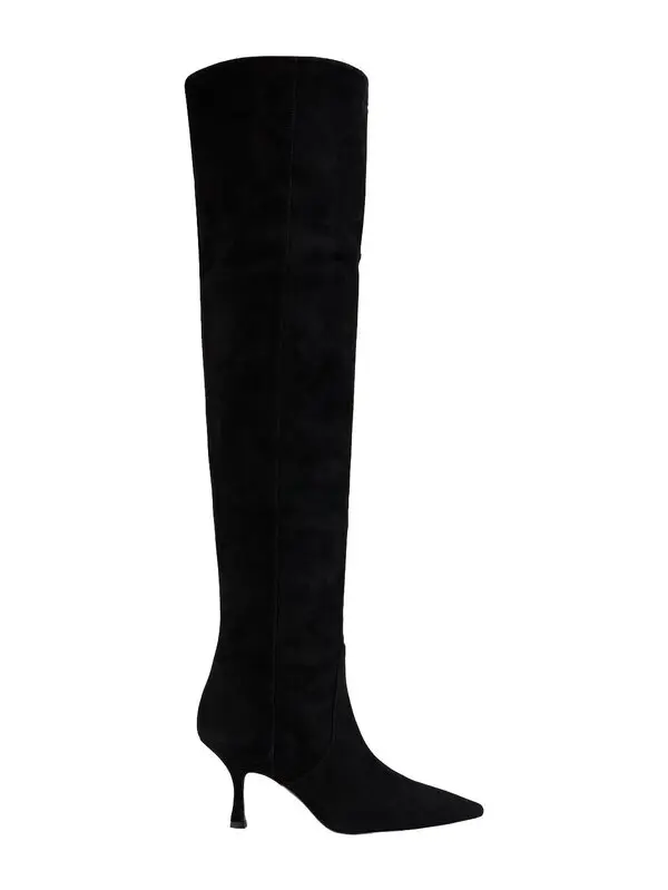 STUART WEITZMAN Naomi 75 Suede Over-the-knee Boots - Black