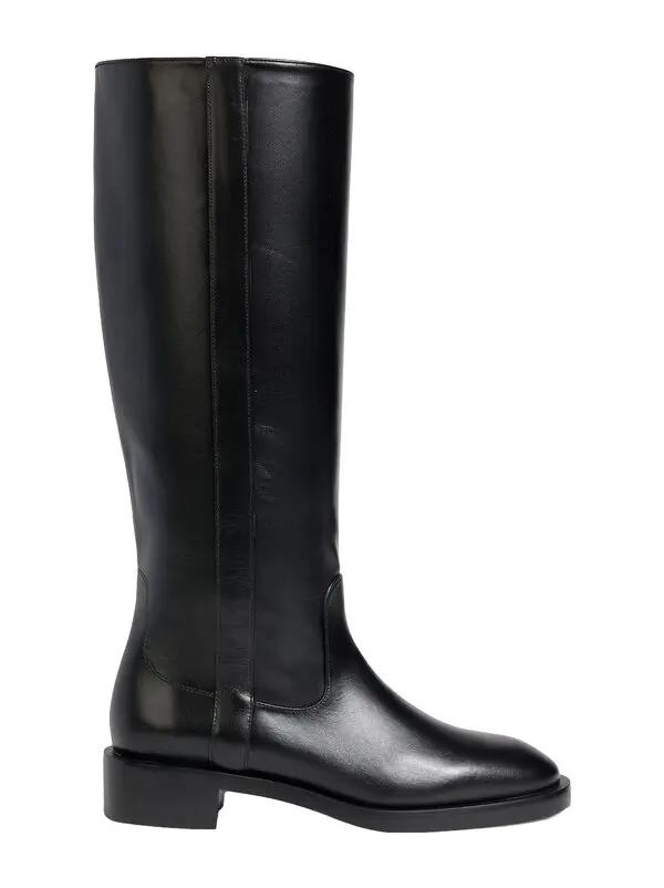 STUART WEITZMAN Lenora Leather Knee Boots - Black