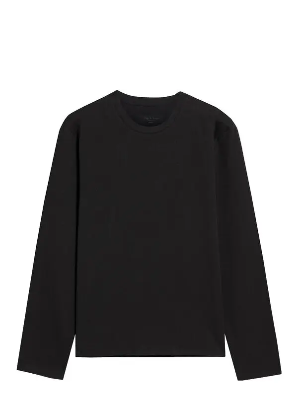 Rag & Bone Lewis Cottonblend Tshirt - Black