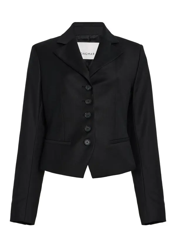 HOUSE OF DAGMAR Tailored Single-breasted Blazer - Black