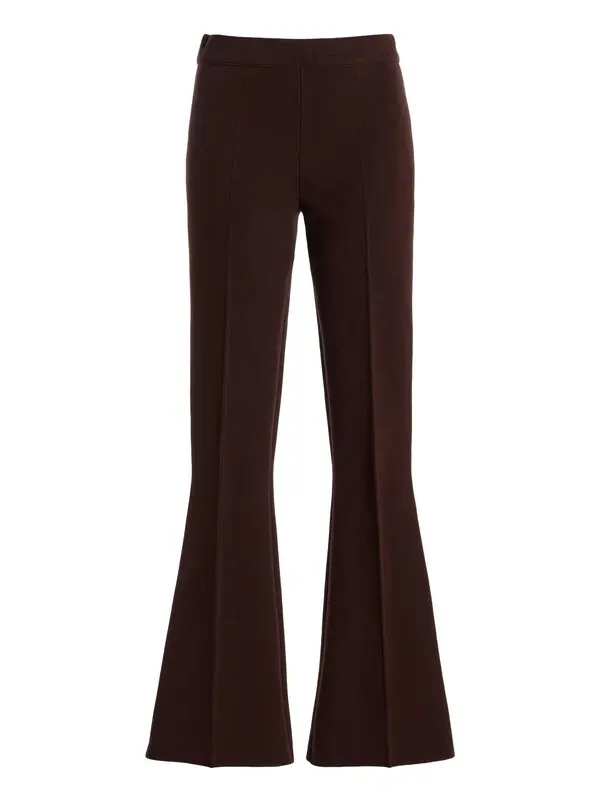 AMIYA Legacy Kick-flare Cotton-blend Trousers - Brown