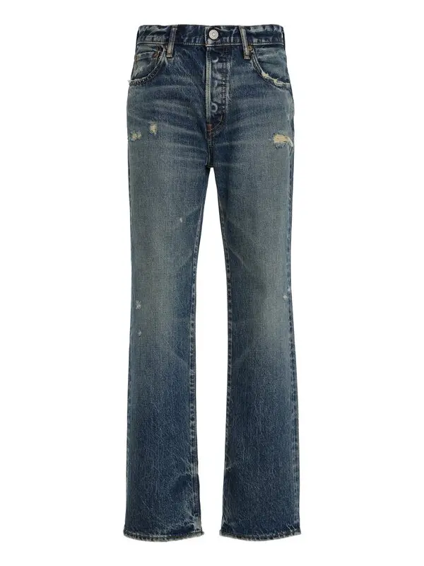 Moussy Vintage Bartow Mid-rise Straight-leg Jeans - Medium Wash