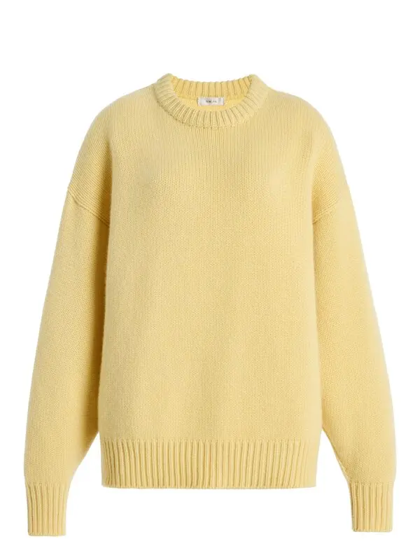 AMIYA Ursa Relaxed Cashmere Sweater - Yellow