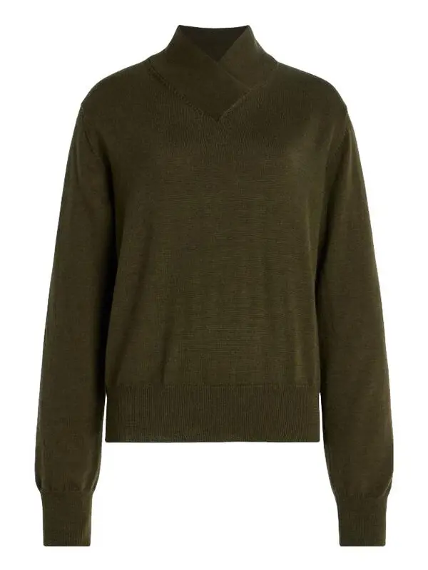 Tove Detta Wool-silk Sweater - Green