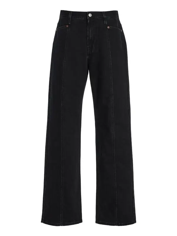 HOUSE OF DAGMAR Rigid Mid-rise Loose-fit Jeans - Black