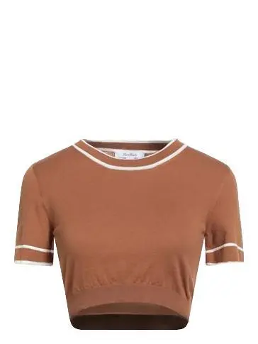 Max Mara Sweater In Cotton And Polyester - Brown