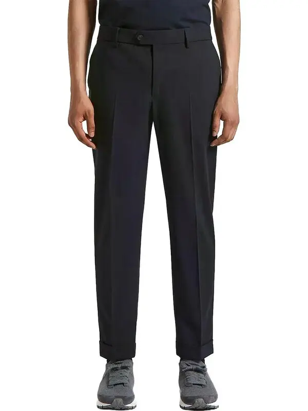 Peserico Cuffed Trousers - Blue