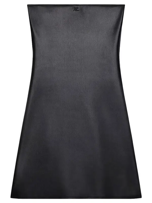 COURREGES Strapless Mini Dress - Black