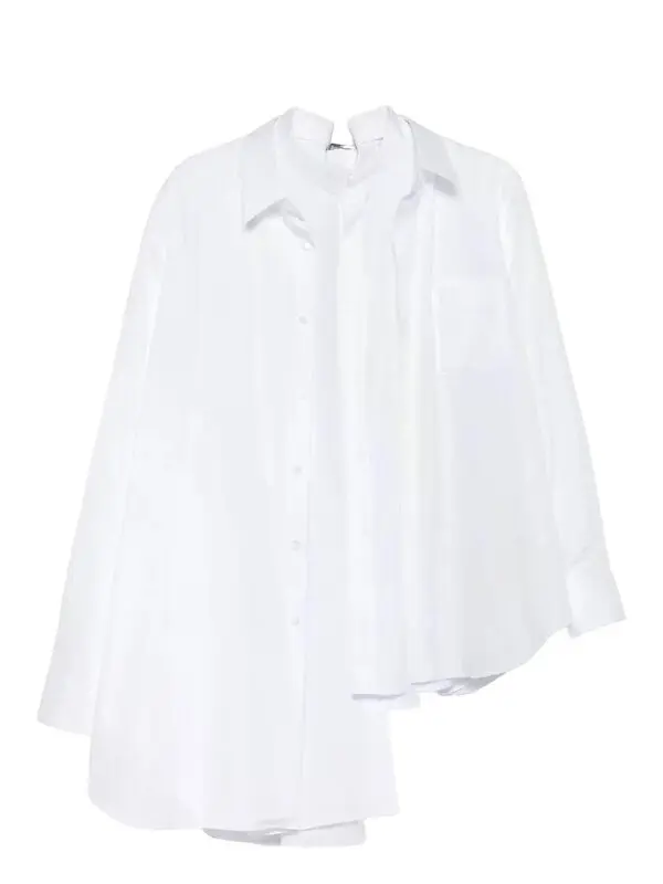 Comme Des Garçons Asymmetrical Buttoned Shirt - White