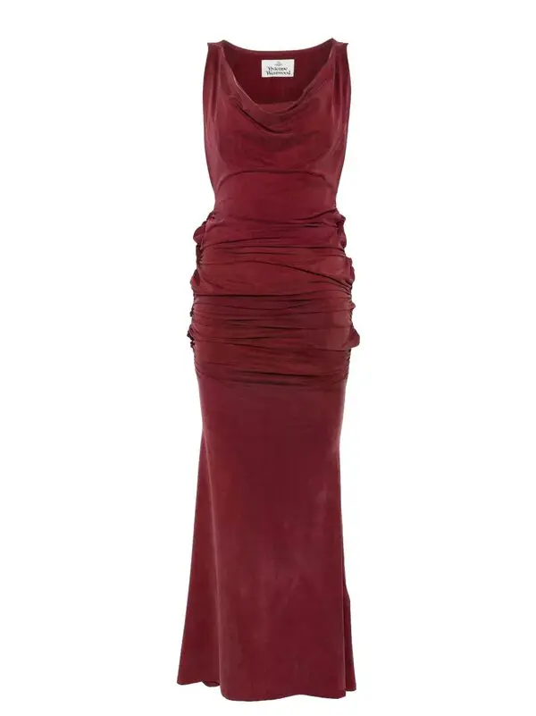 VIVIENNE WESTWOOD Cowl-neck Maxi Dress - Red