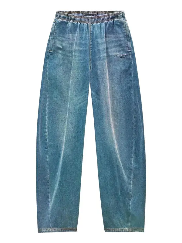 Alexander Wang Elasticated-waist Drawstring Track Pants - Blue