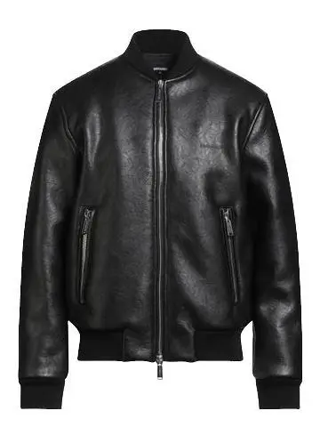 Dsquared2 Bomber Jacket With Brand Logo - Black
