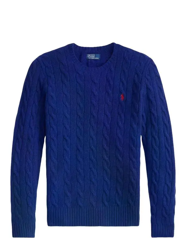 Polo Ralph Lauren Cable-knit Wool Pullover - Blue