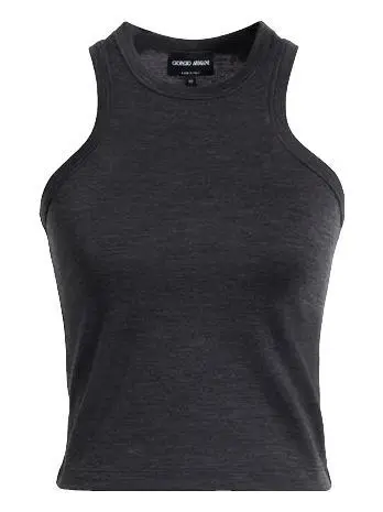 Giorgio Armani Tank Top In Virgin Wool Blend - Grey